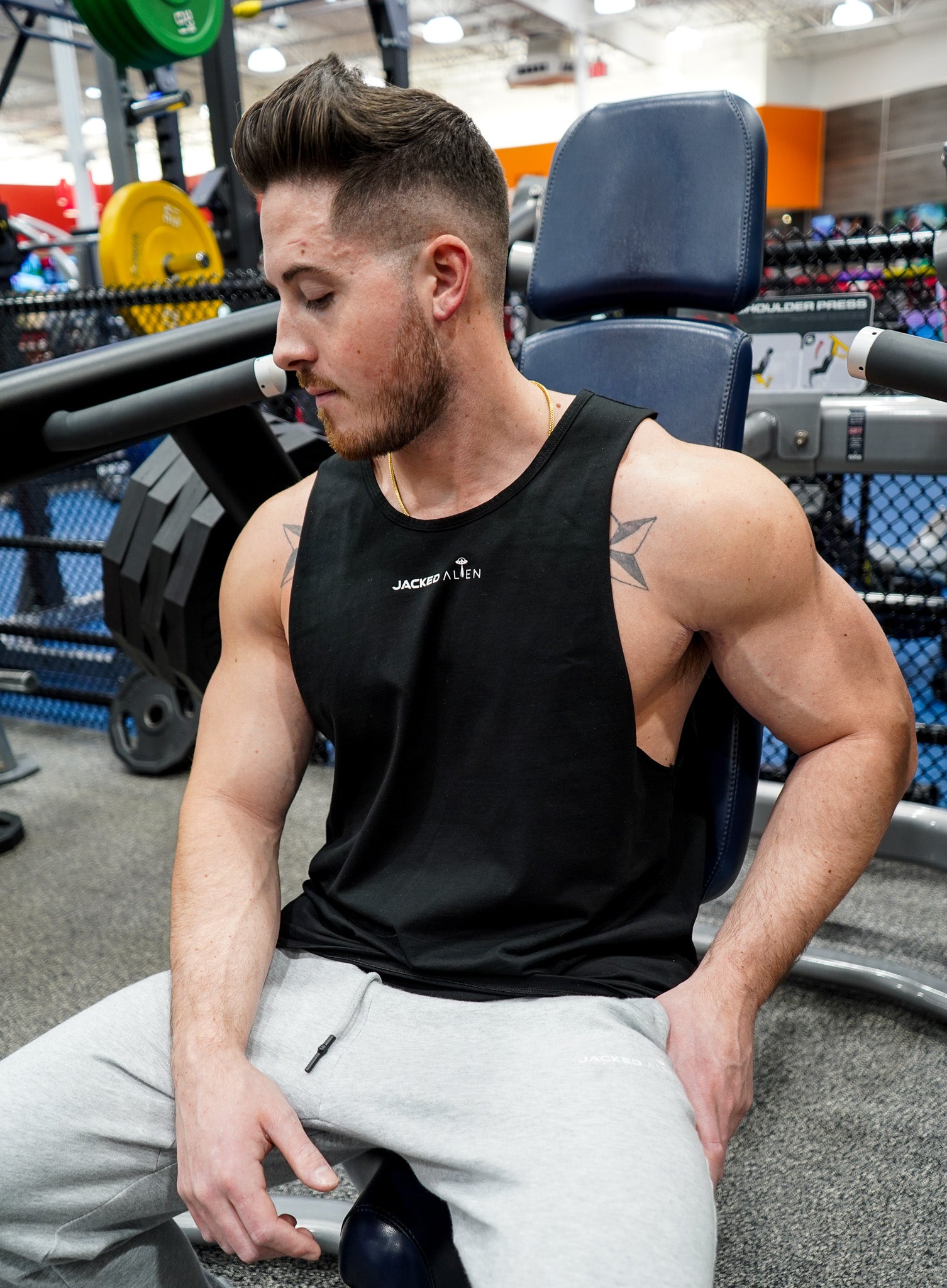 Official Cut Off Tank Top-Black – JACKED ALIEN