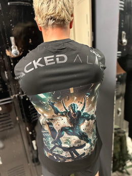 Martian Muscle Graphic T-Shirt - Black – JACKED ALIEN